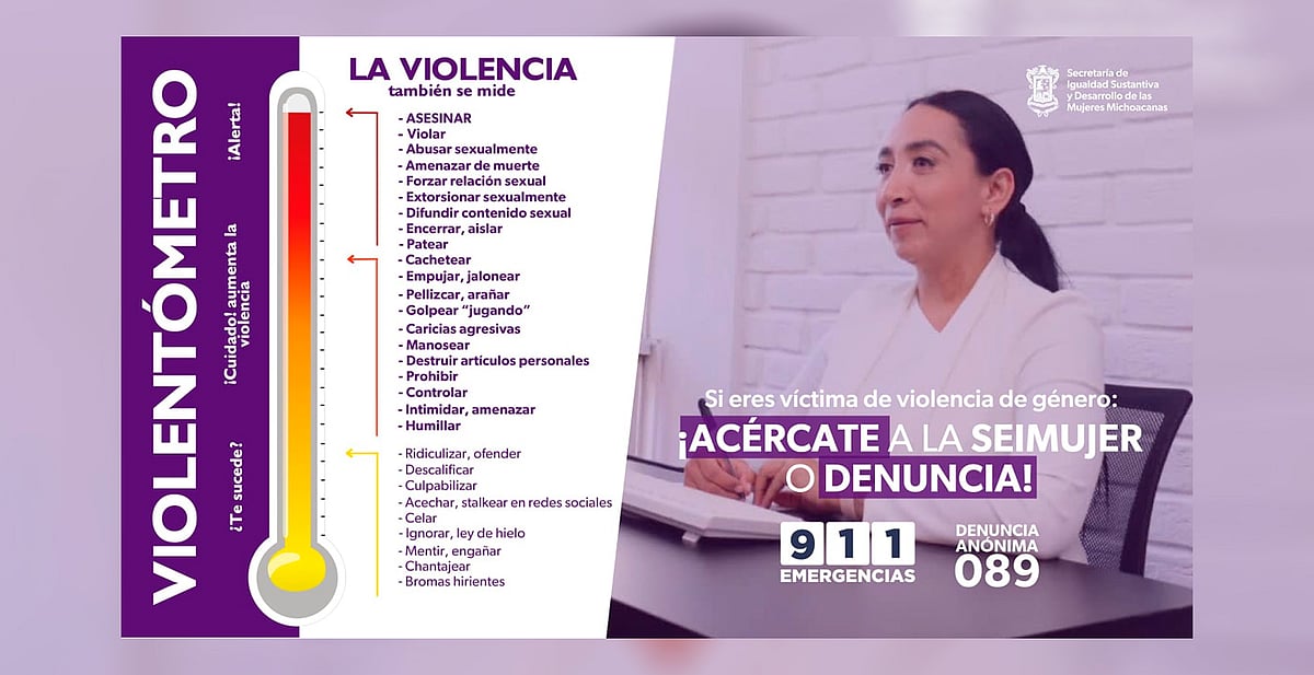 Llama Seimujer a reconocer las fases de la violencia de género y denunciar