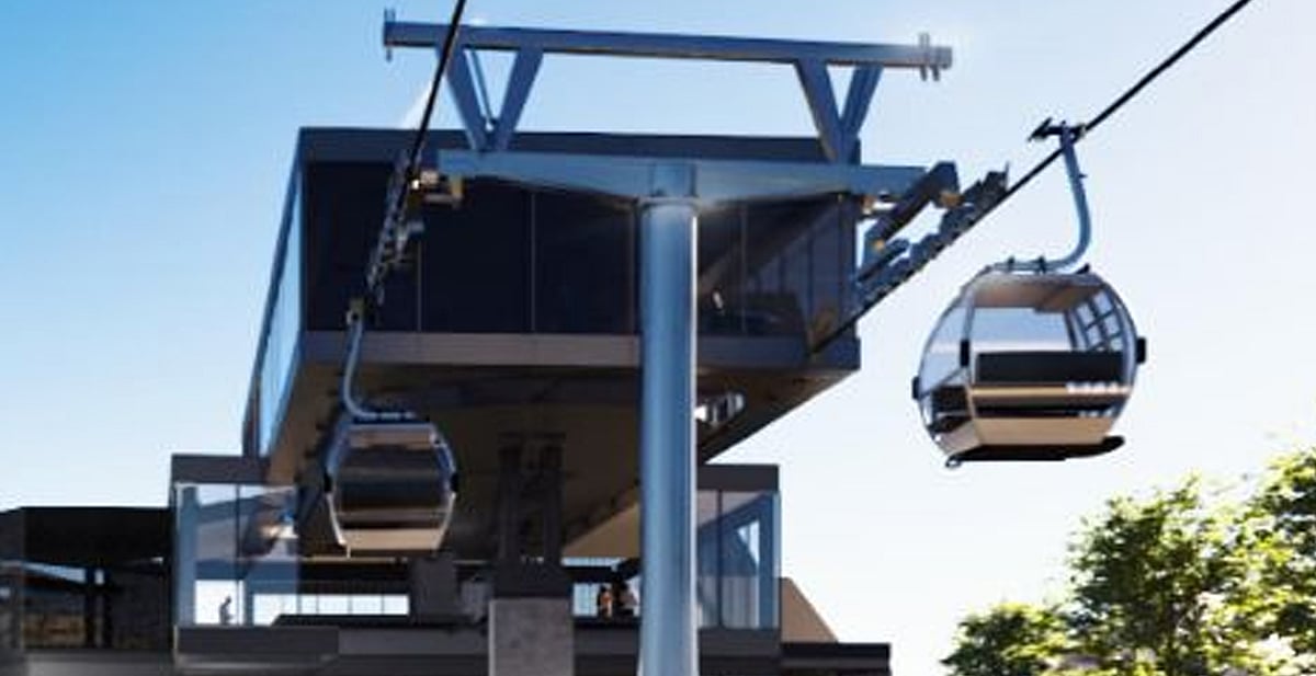 Primera etapa del Teleférico Morelia, del estadio "Morelos" a zoológico