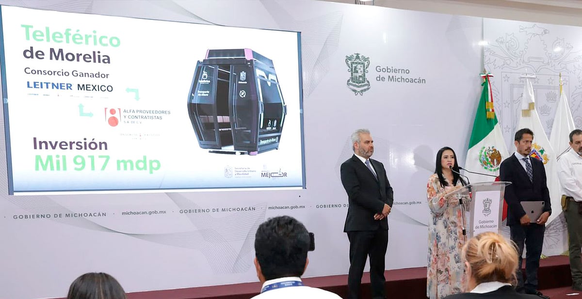 En 2026 estará listo el teleférico de Morelia: Bedolla