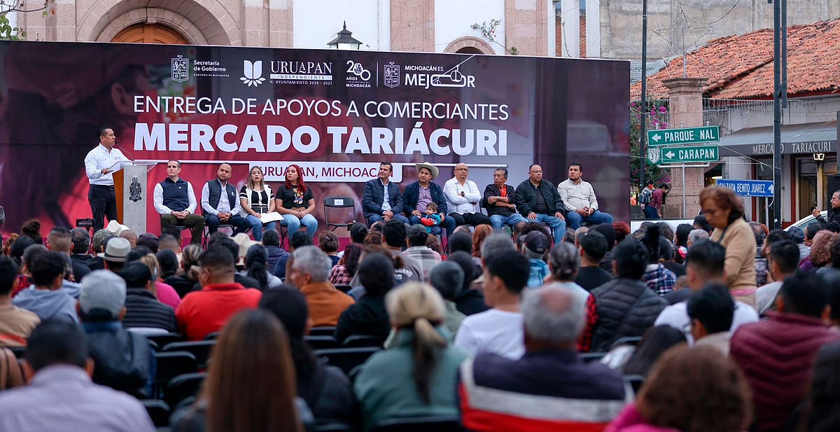 Gobierno de Michoacán entrega 2.4 mdp en apoyo a locatarios del Mercado ...