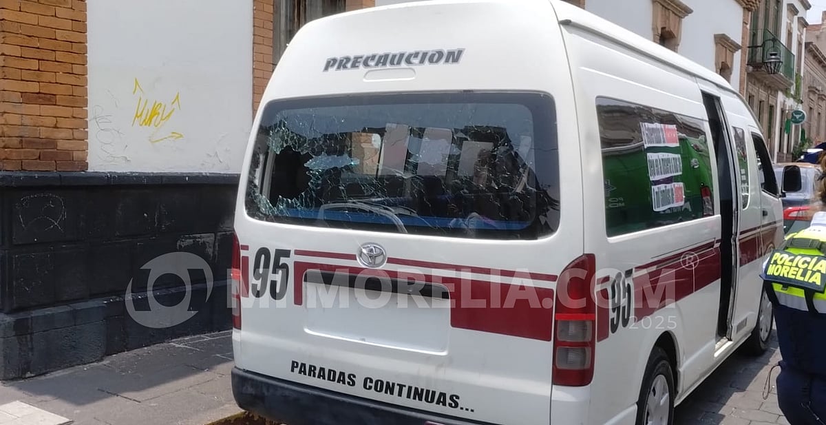 Preliminar: reportan agresión a combi en Morelia
