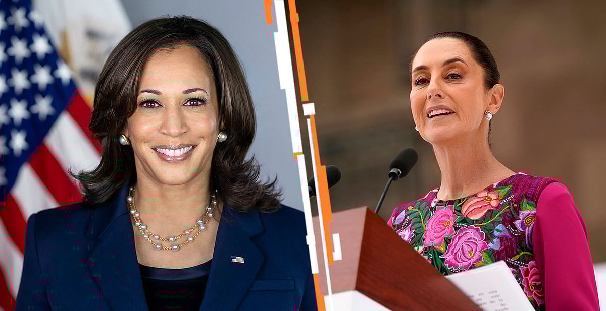 Kamala Harris aplaude apoyo de Sheinbaum a Texas