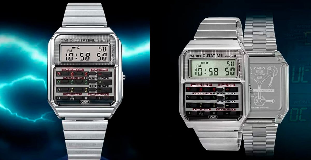Casio lanza reloj inspirado en Regreso al Futuro por su 40 aniversario