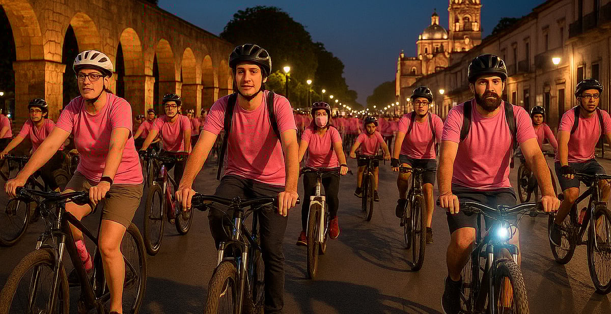 Rodada Rosa recorrerá 11 km por Morelia este miércoles