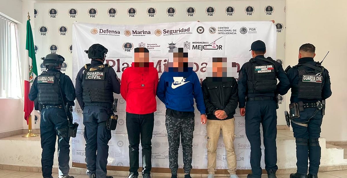 SSP detiene a 3 extranjeros presuntamente vinculados a extorsión en Morelia