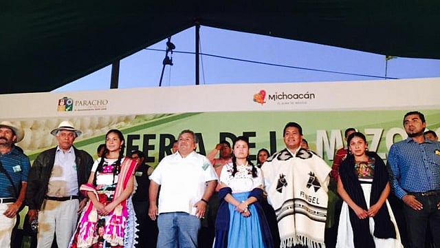 Inauguran con éxito la Feria de la Mazorca en Nurio