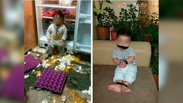 Indigna meme que usa a bebé maniatado y la boca tapada