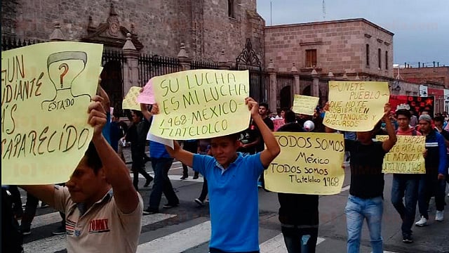 Marcha Del 2 De Octubre En Morelia Termina Sin Violencia