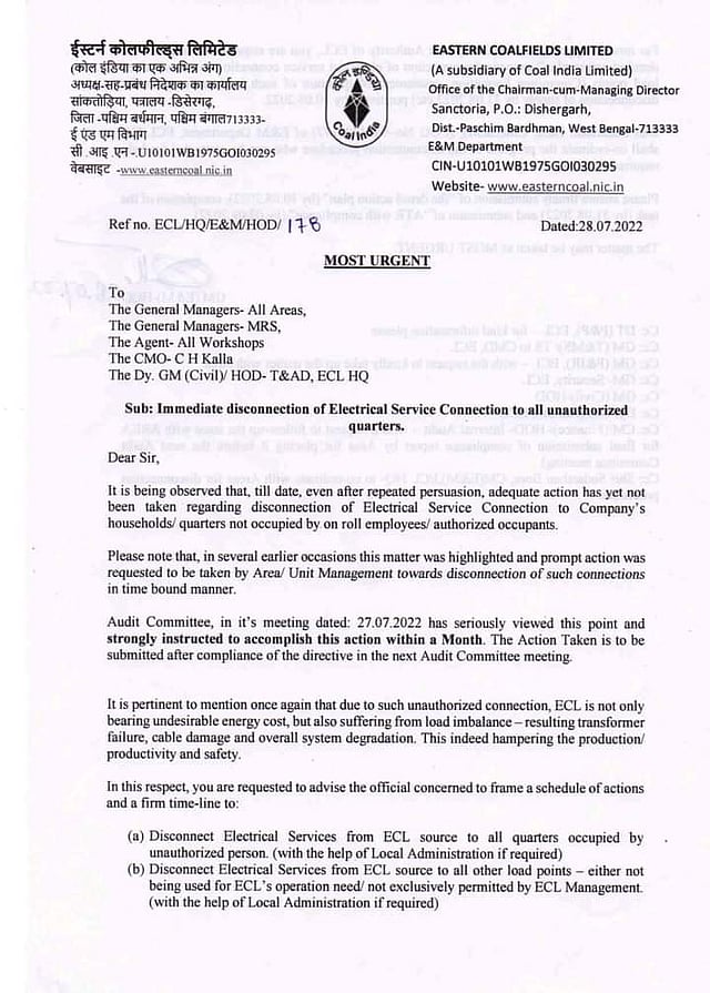 West Bengal: ECL warning to cut off power supply creates stir in ...