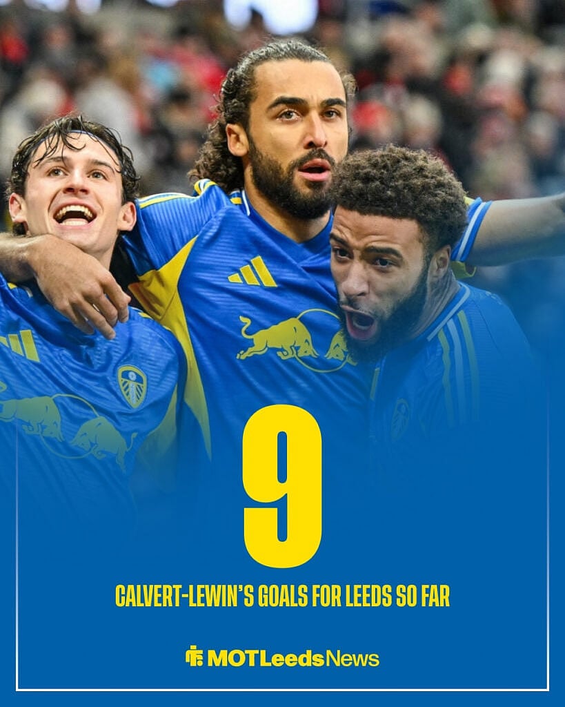 Leeds star Dominic Calvert-Lewin reacts as contract news announced