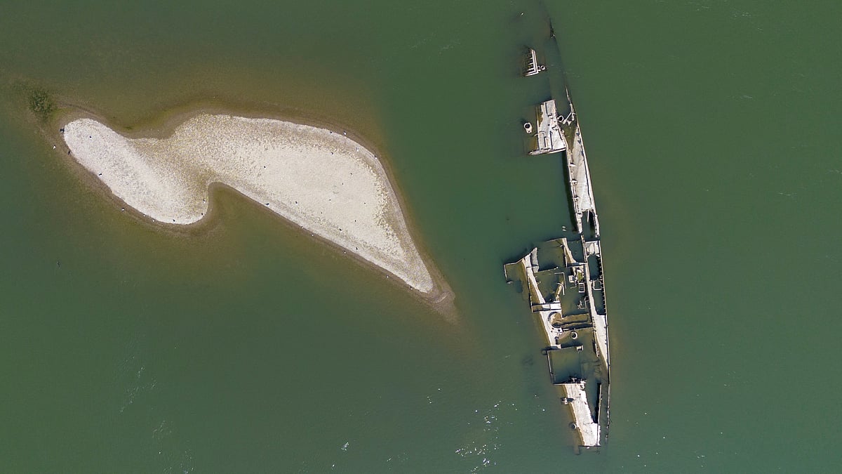 Wrecks of Nazi Ships Emerge from Danube River After Severe Drought