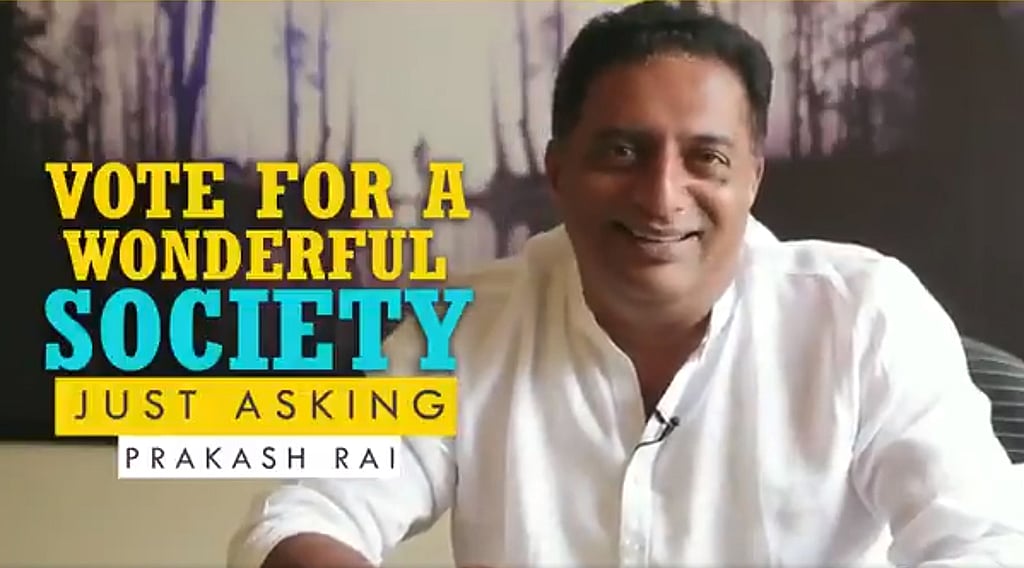 Prakash Raj appeal to Karnataka voters: “Vote for a wonderful society”