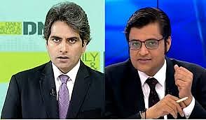 WATCH: Arnab Goswami theatrics as AAP trumps BJP in Delhi, Sudhir ...