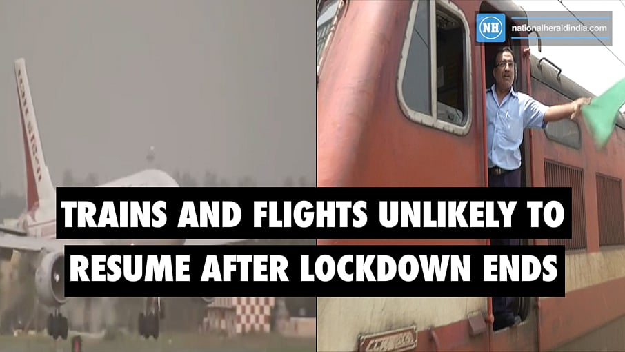 Trains and flights unlikely to resume after lockdown ends