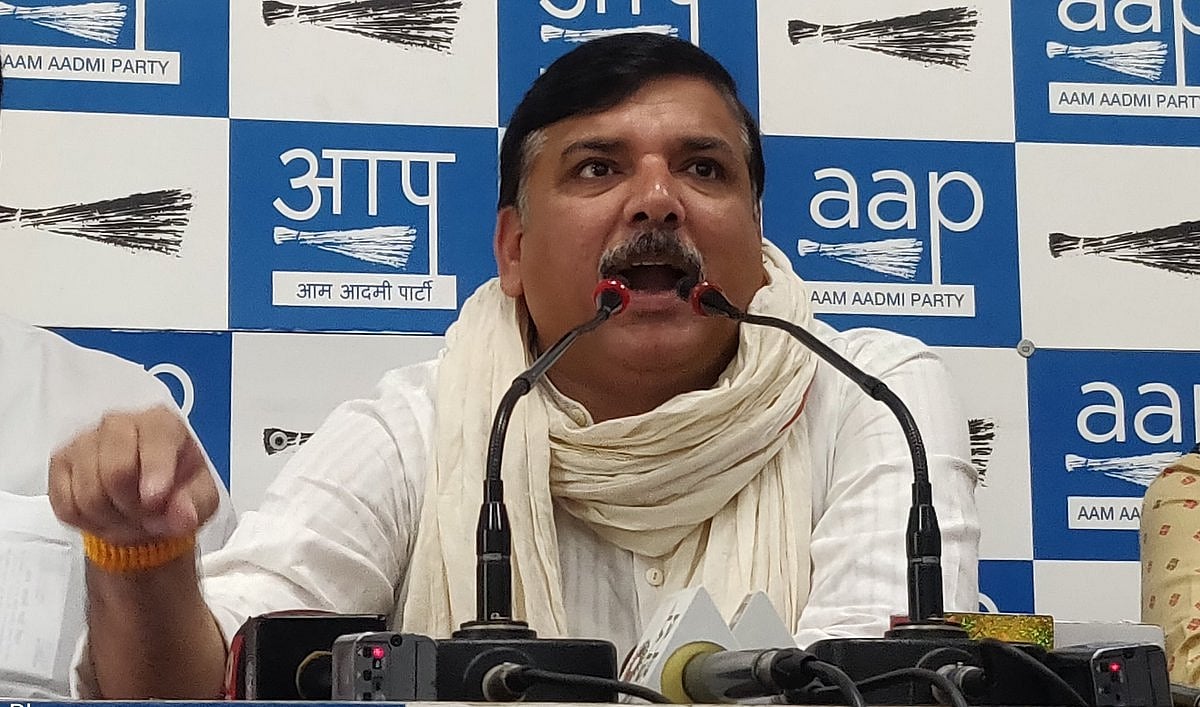 AAP's Sanjay Singh continues sit-in protest in Parliament premises