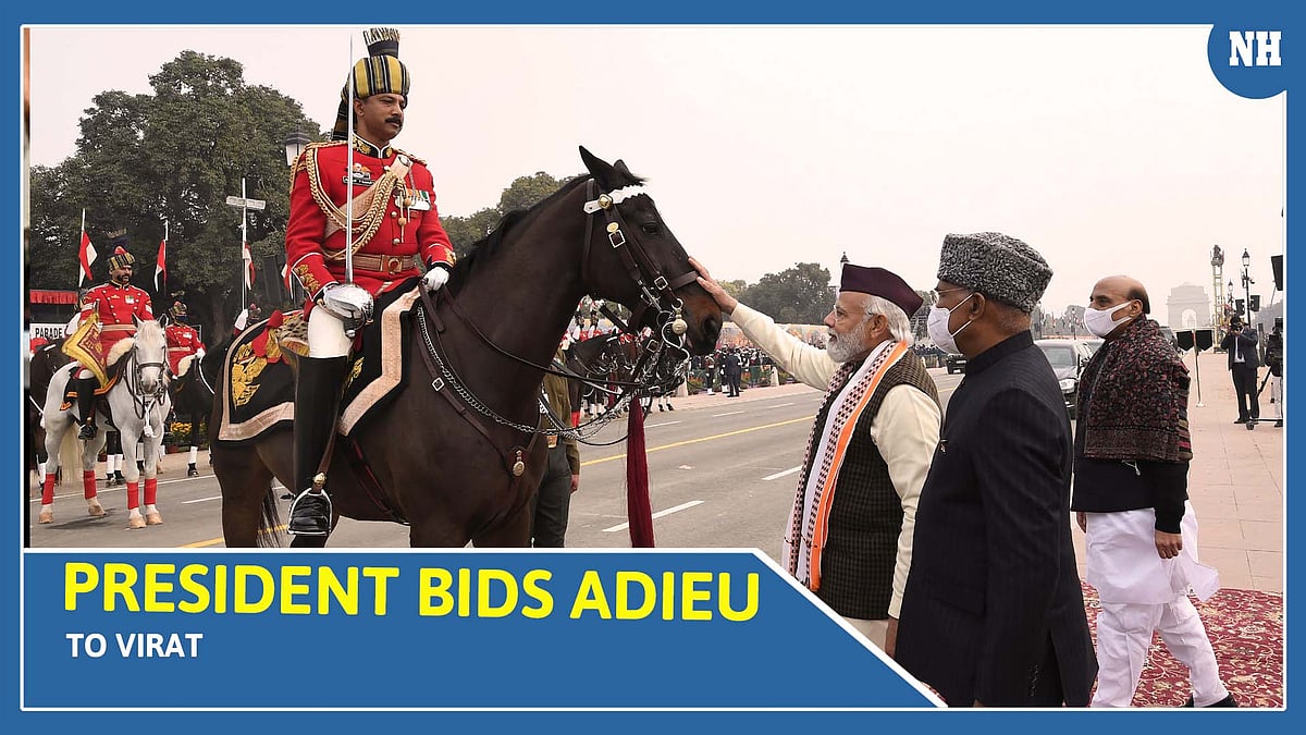 Republic Day: President bids adieu to Virat
