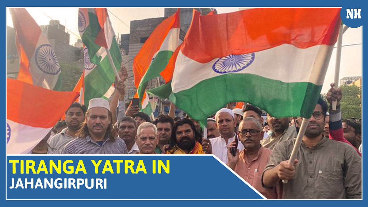 Tiranga Yatra in Jahangirpuri
