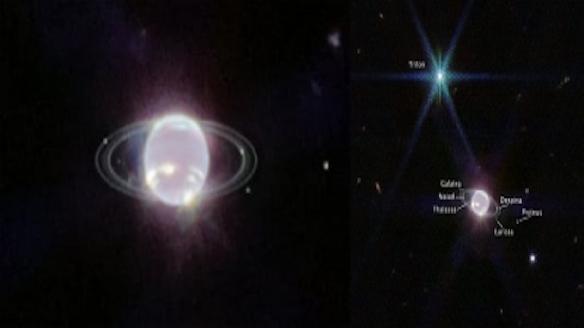 James Webb Space telescope captures striking view of Neptune's rings