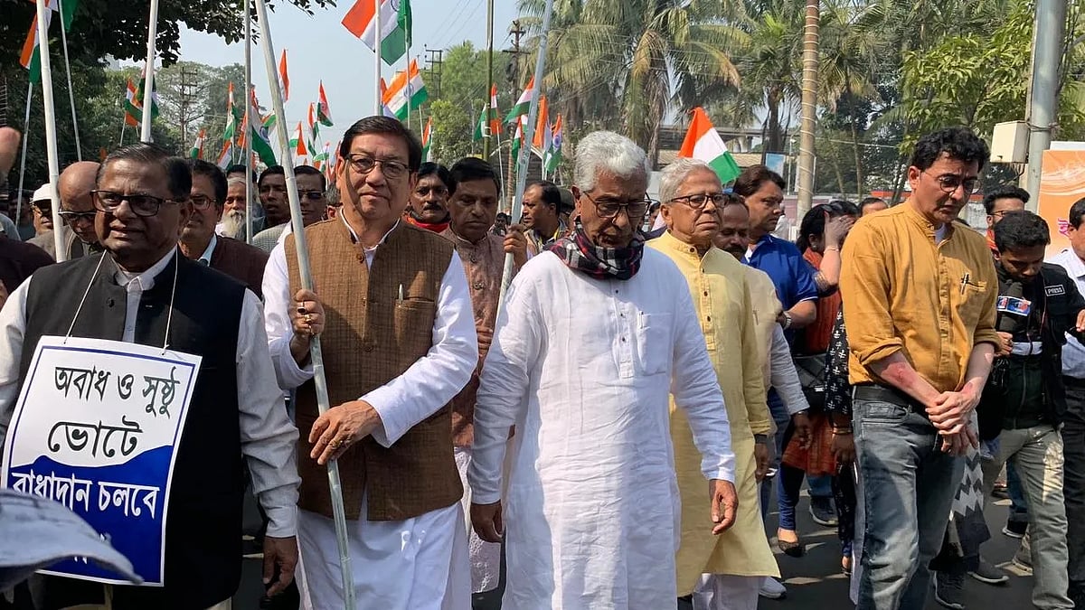 Tripura: Cong, Left take out rally; seek stop on violence ahead of polls