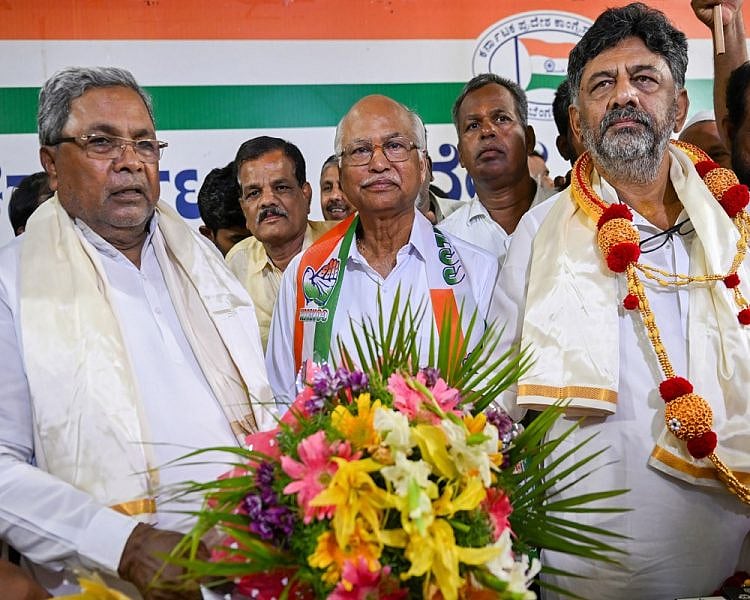 Karnataka BJP MLA Gopalakrishna joins Congress ahead of Assembly polls