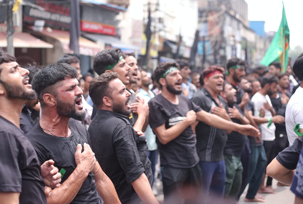In Photos: Shia Muslims in Delhi observe Muharram today with a procession