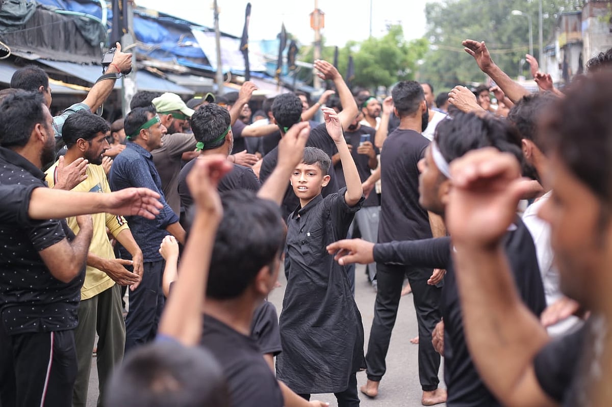 In Photos: Shia Muslims in Delhi observe Muharram today with a procession