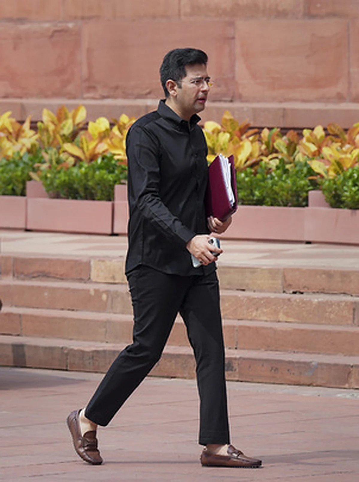 Dressed in black, Opposition MPs meet to chalk out strategy in Parliament