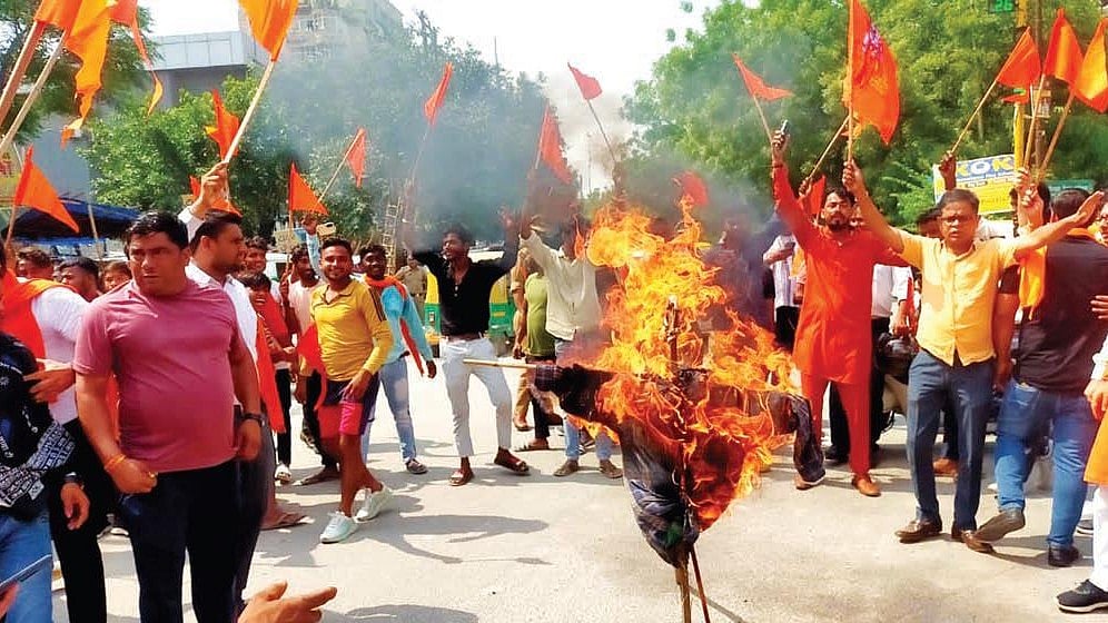 Low-key 'jalabhishek' in Nalhar temple, Nuh as VHP curtails shobha yatra