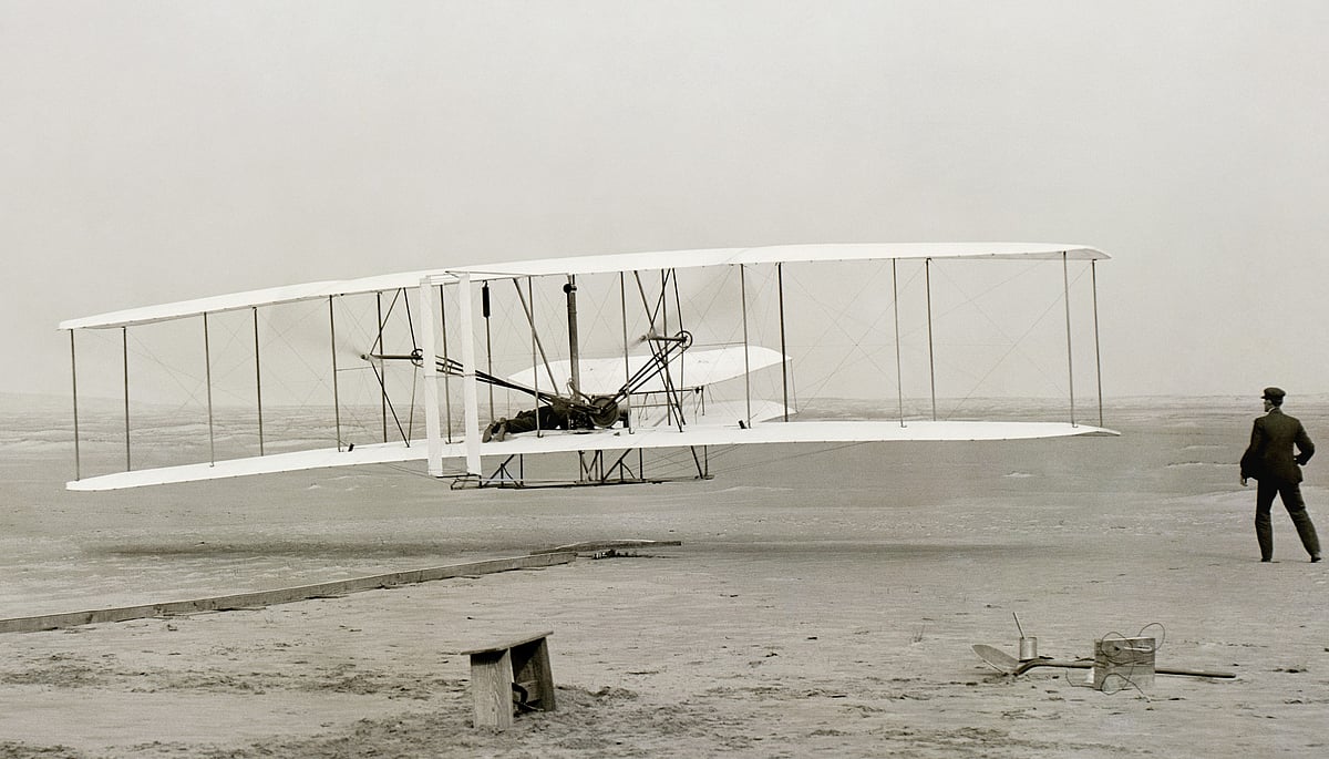 The underbelly of the flying machine