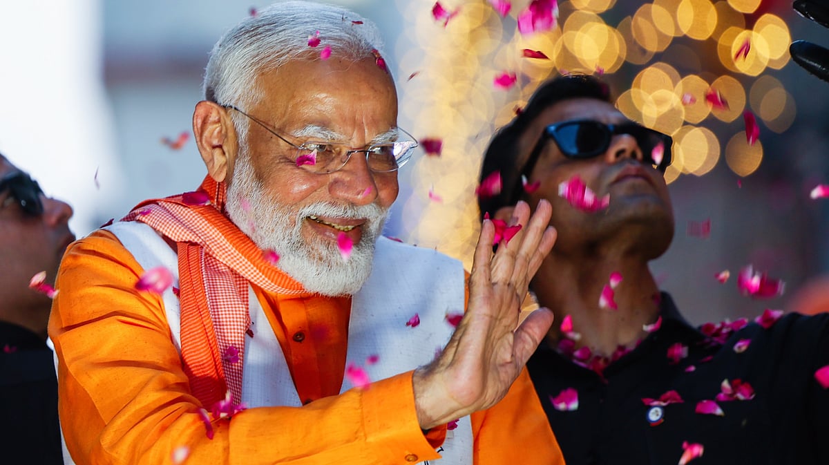 PM Modi’s bhakts pour milk into ‘swachh’ Ganga water for his 75th birthday