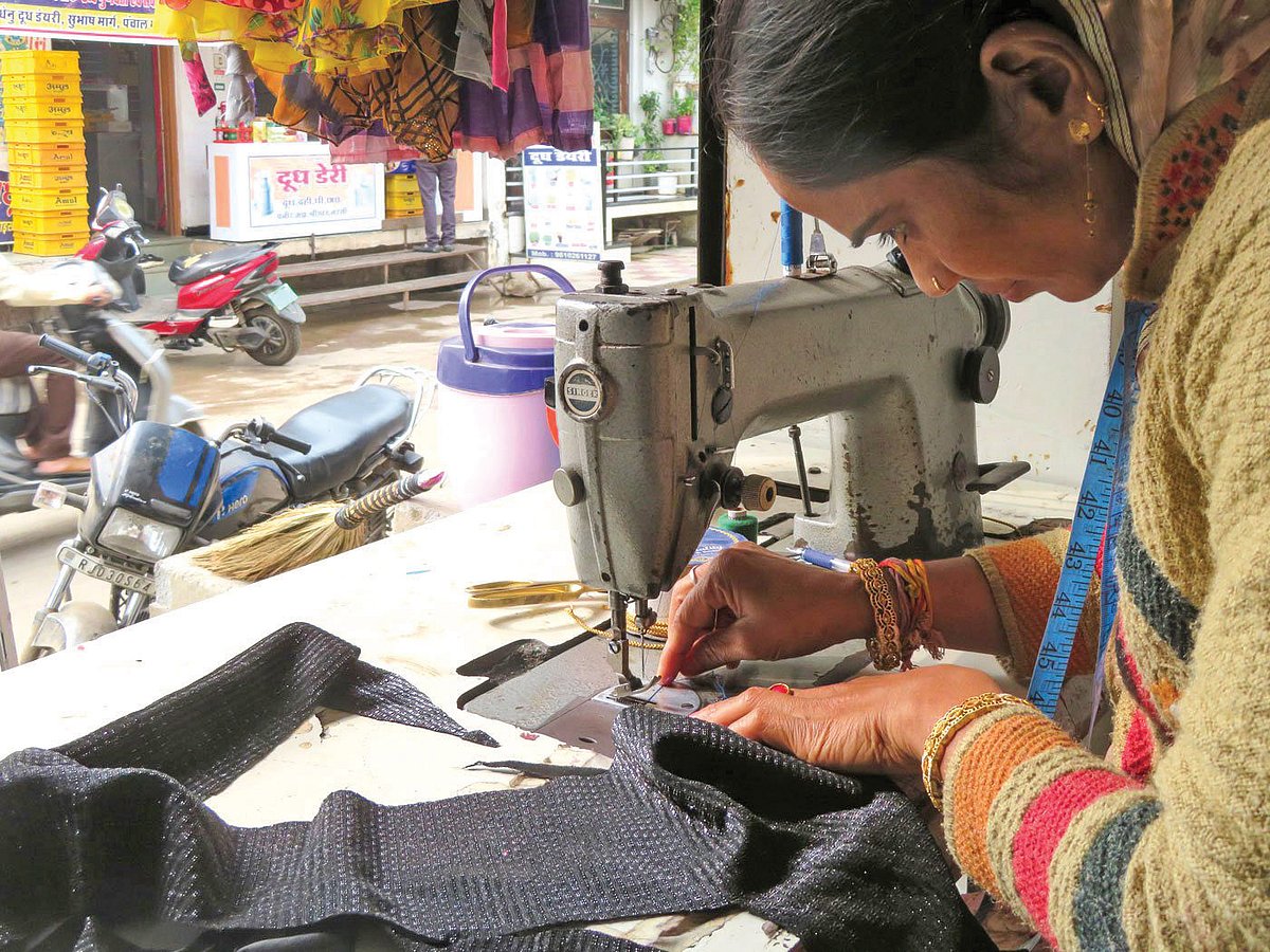 The two-in-one shop: Stitching her own story in small-town Rajasthan