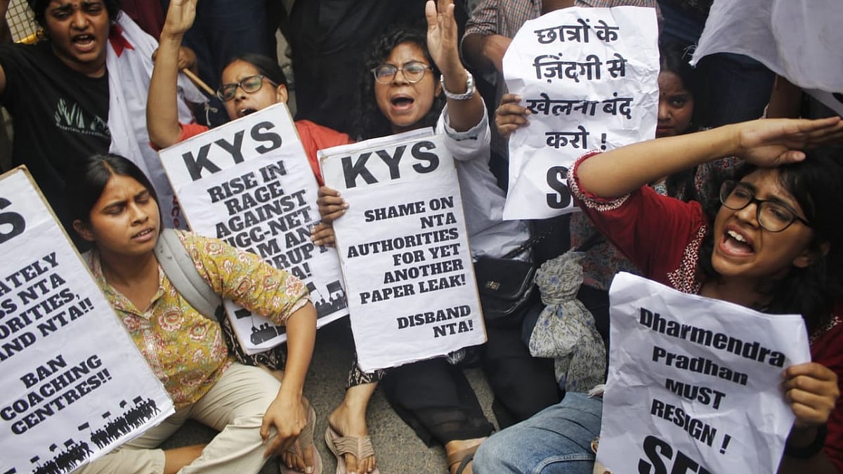 NEET, UGC-NET: Protests in Lucknow, blame game in Bihar