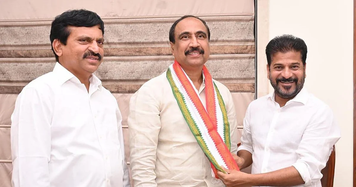 BRS suffers setback, another MLA joins Congress in Telangana BRS suffers setback, another MLA joins Congress in Telangana