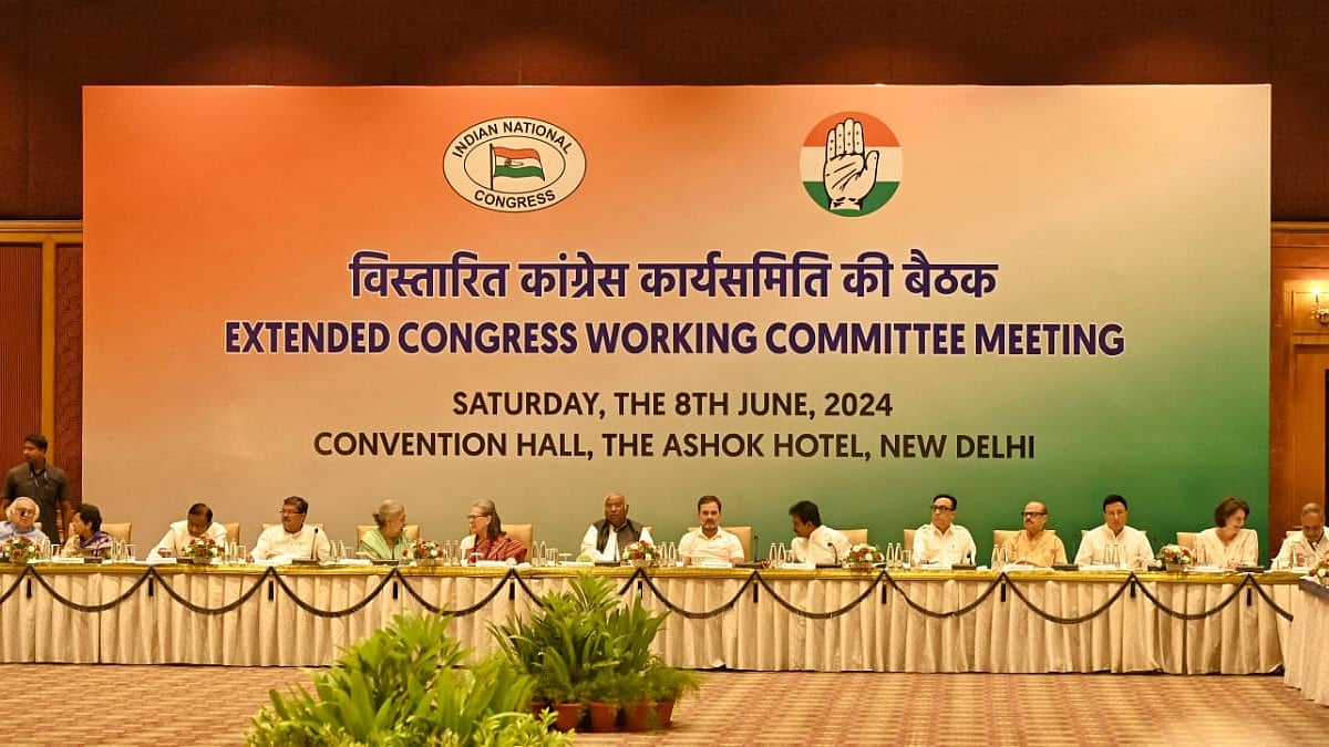 Congress leaders begin deliberations on poll results at CWC meet