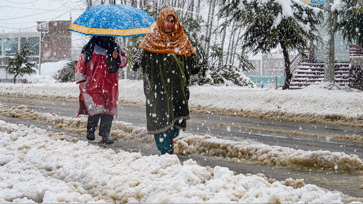 Kashmir, Himachal receive season's first snowfall, flights cancelled at ...