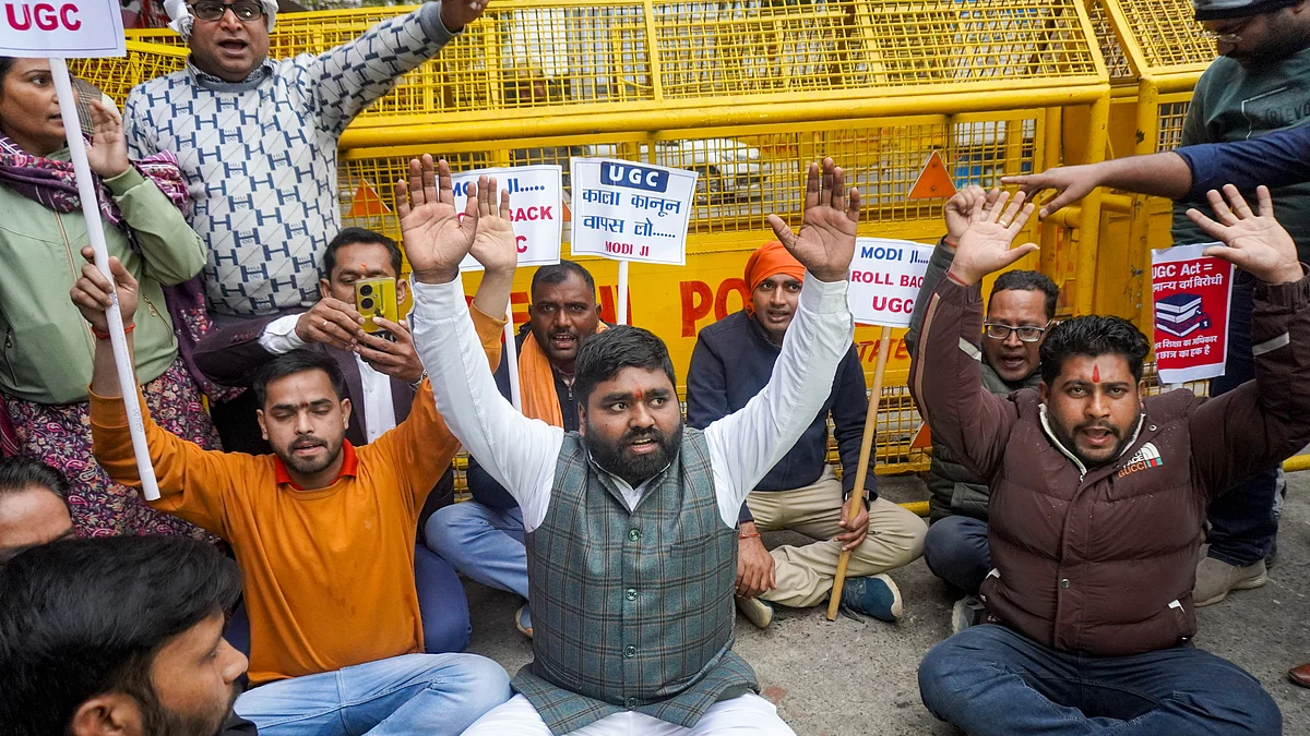 Student group protests outside UGC office in Delhi, demands complete ...