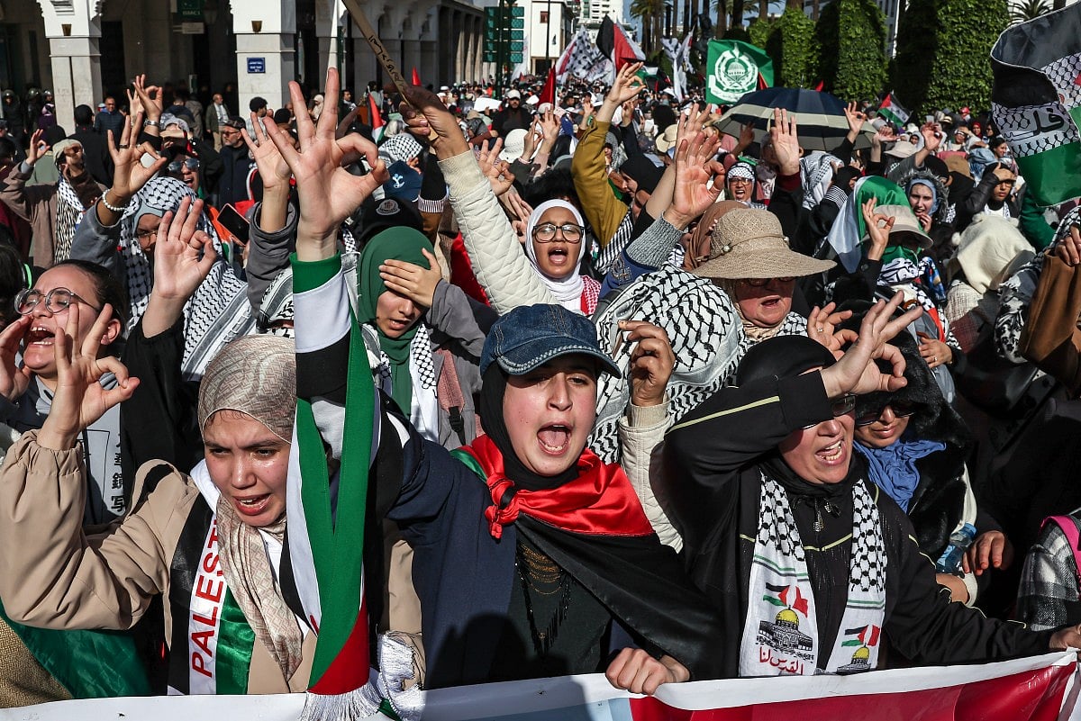 Thousands in Morocco protest ties with 'genocidal' Israel