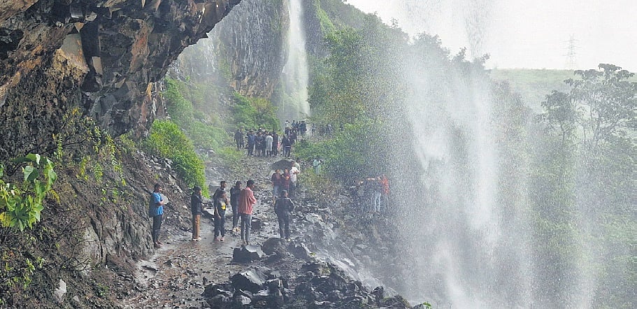 Kumbhavade falls regains its glory