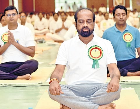 Yoga, only way to strengthen body and mind: Health Minister Y Satya Kumar Yadav