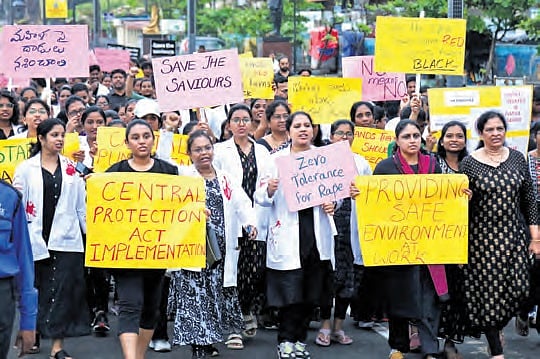 Junior doctors intensify protest, medical services hit in Andhra Pradesh