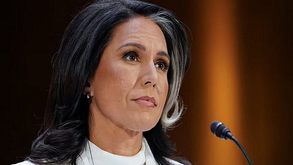 Tulsi Gabbard arrives on a three-day visit to India