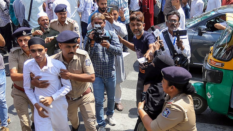 50 detained in Ahmedabad as nationwide protests erupt over Waqf ...