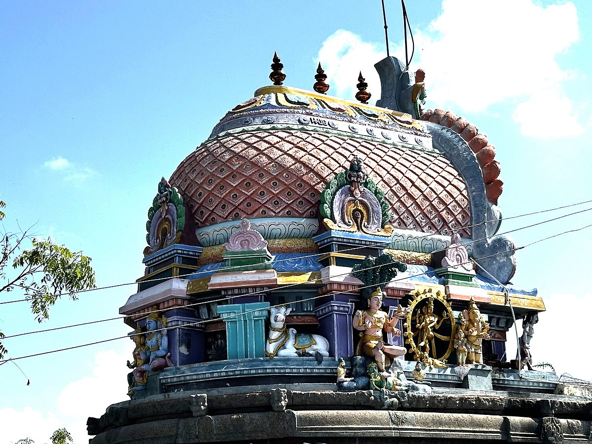 A Siva temple atop a hillock in the ancient Pallava area