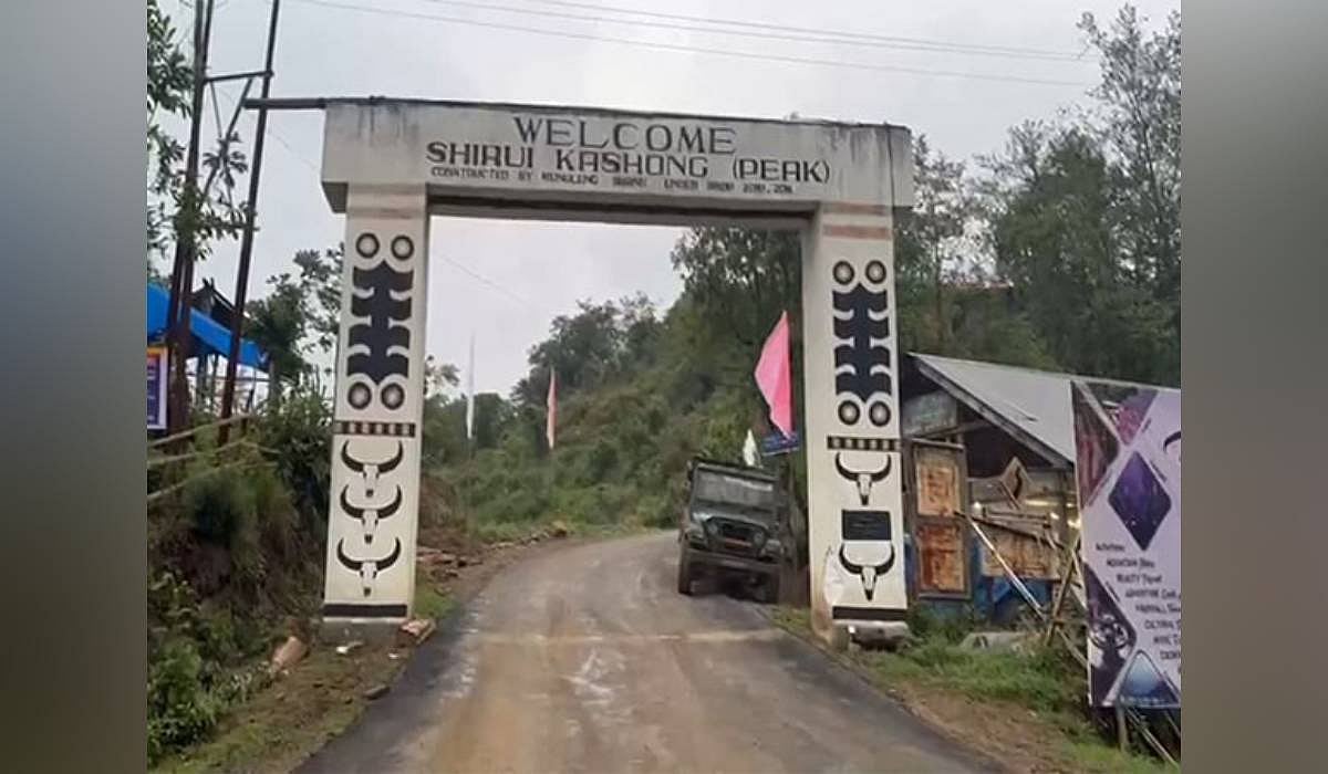 Meitei flag atop Shirui peak in Naga-majority district triggers row