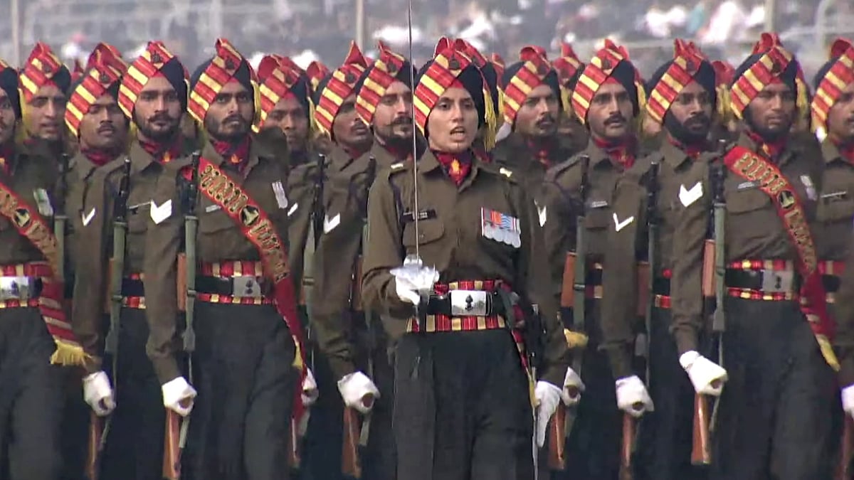 75th Republic Day parade: Major Divya Tyagi leads all-men Bombay ...