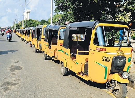 Chennai autos can be operated in Arakkonam, Kanchi, Chengalpattu