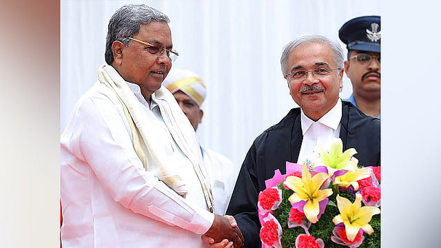 Justice Anjaria takes oath as 34th Chief Justice of Karnataka High Court