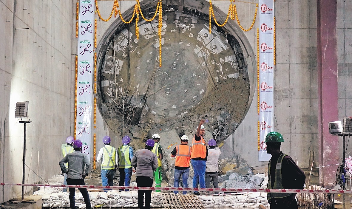 Bhadra emerges at KG HALLI after tunnelling for 1185.8m