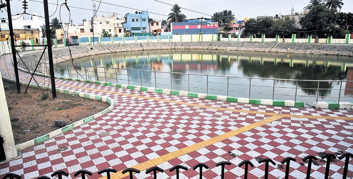 Locals urge Chennai corporation to complete Korattur pond works