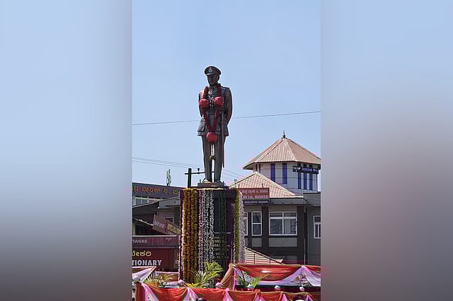 General Thimayya statue reinstated at his namesake circle in Madikeri
